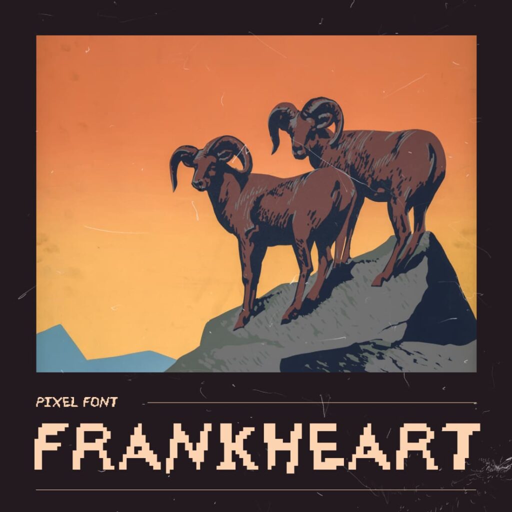 Frankheart Pixel Font – MasterBundles
