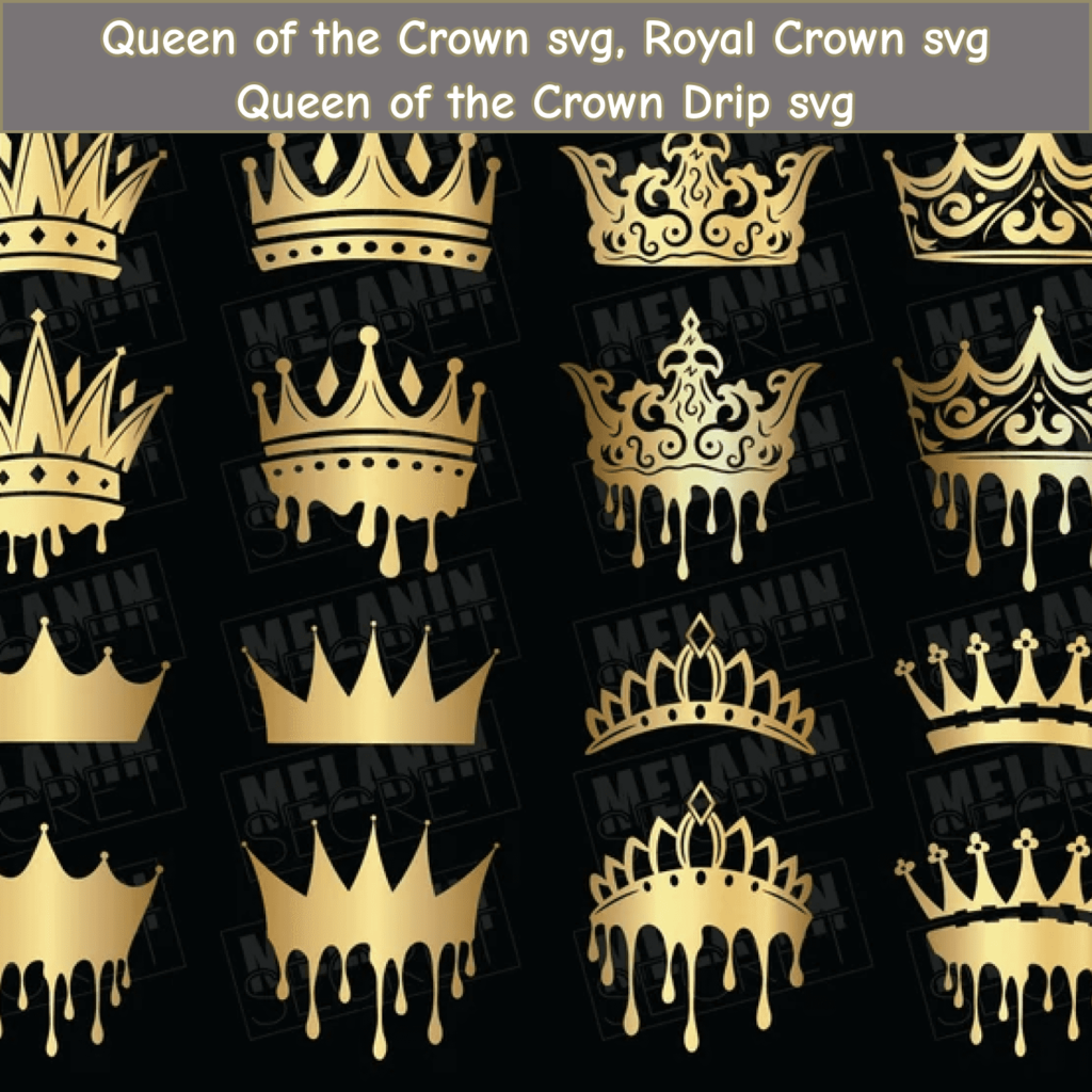 Crown Drip Svg Files – MasterBundles