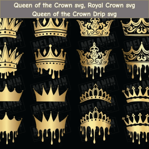 Crown Drip Svg Files – MasterBundles
