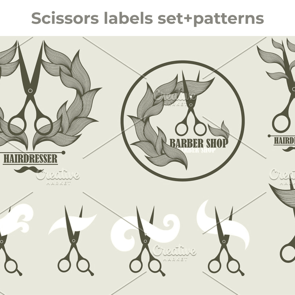 Boho Scissors Labels and Patterns – MasterBundles