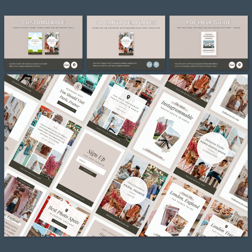 Travel Blogger Pinterest Bundle – MasterBundles