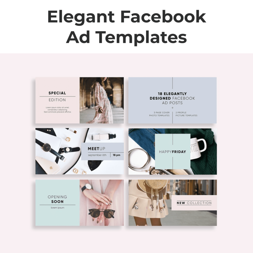 Elegant Facebook Ad Templates – MasterBundles