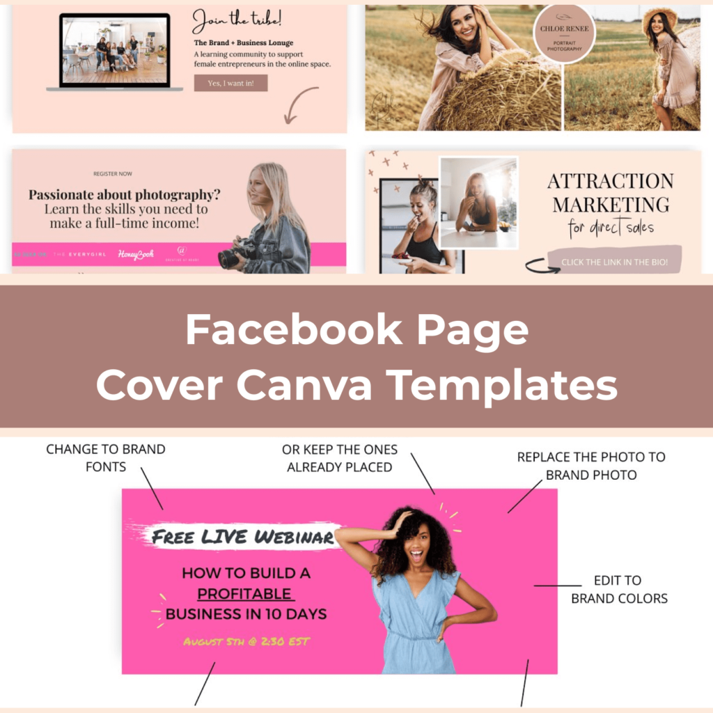 Facebook Page Cover Canva Templates – MasterBundles