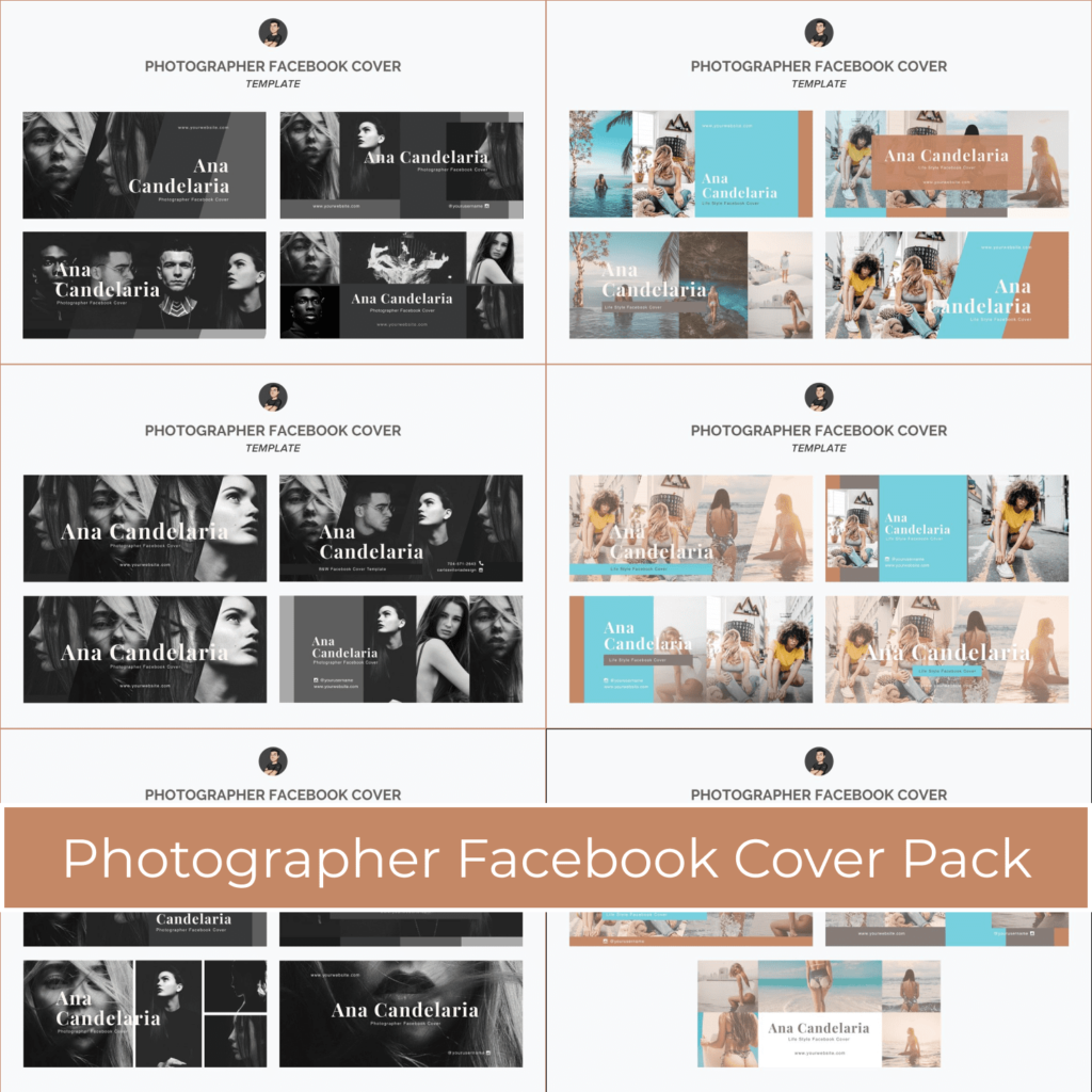 Photographer Facebook Cover Pack – MasterBundles