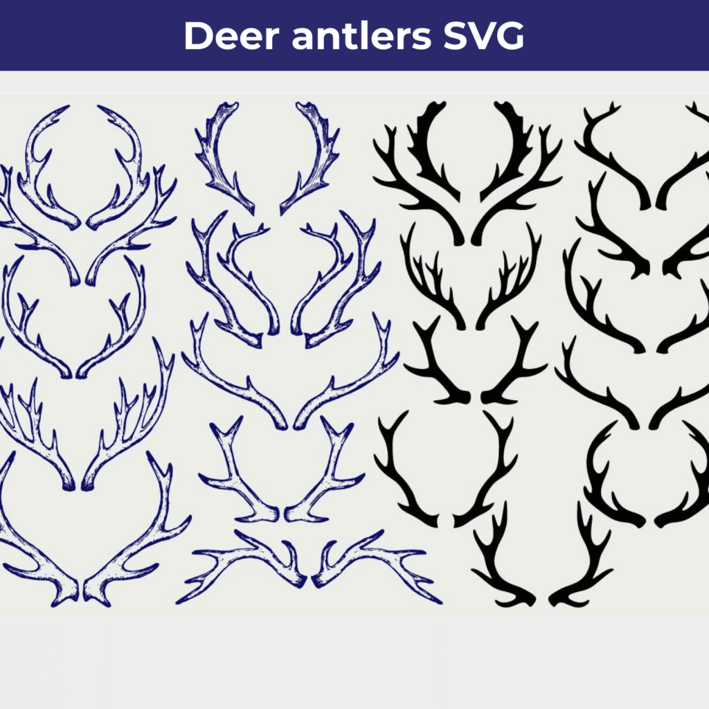 Deer Antlers SVG - MasterBundles