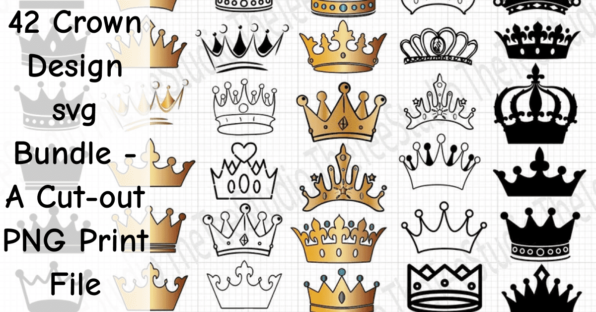 42 Crown Design Svg Bundle – MasterBundles