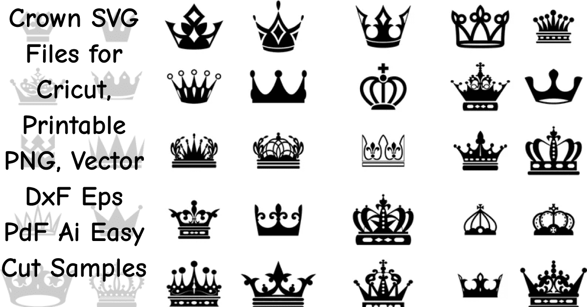 Crown SVG Files For Cricut – MasterBundles