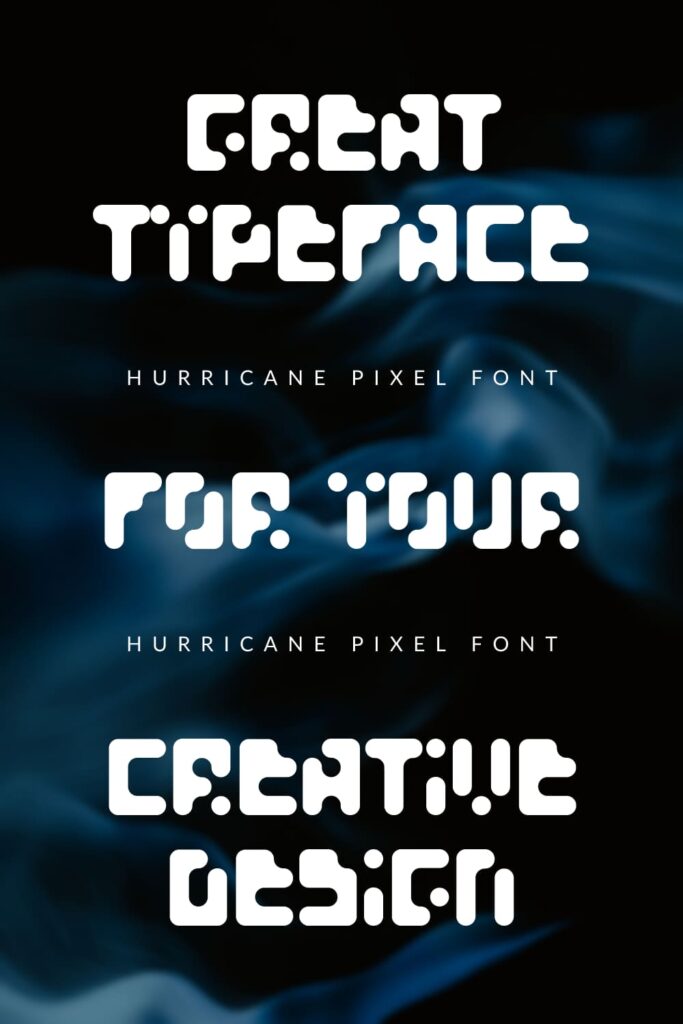 Hurricane Pixel Font – MasterBundles
