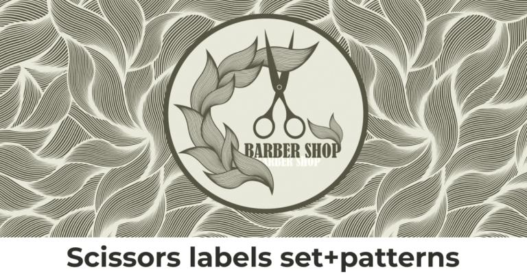 Boho Scissors Labels and Patterns – MasterBundles