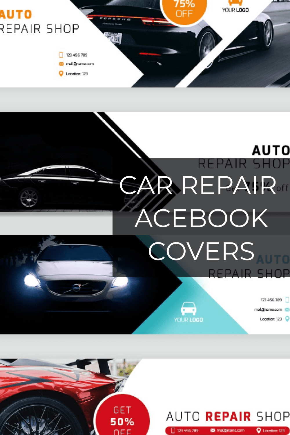 Car Repair Facebook Covers – MasterBundles