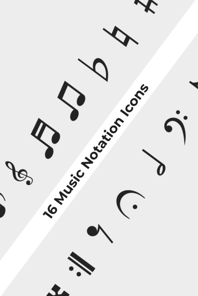 16 Music Notation Icons – MasterBundles