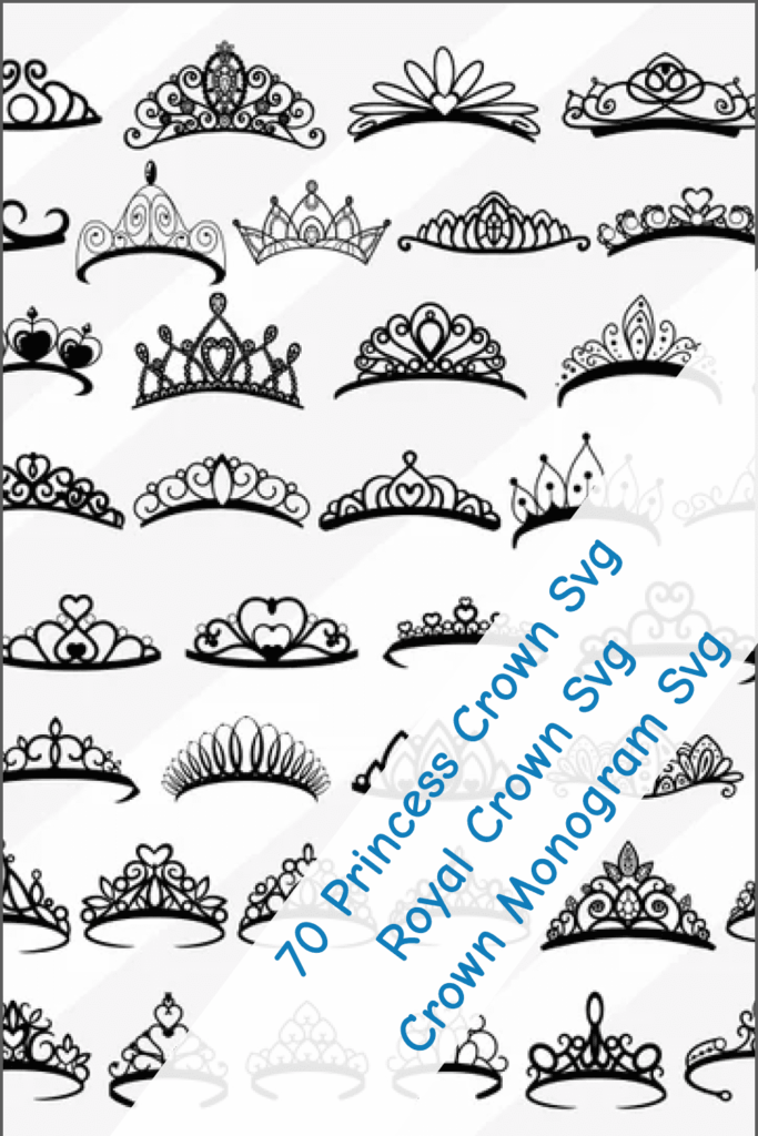 70 Princess Crown Monogram SVG – MasterBundles