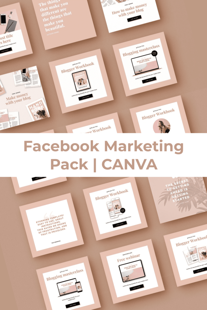 Facebook Marketing Pack | CANVA – MasterBundles