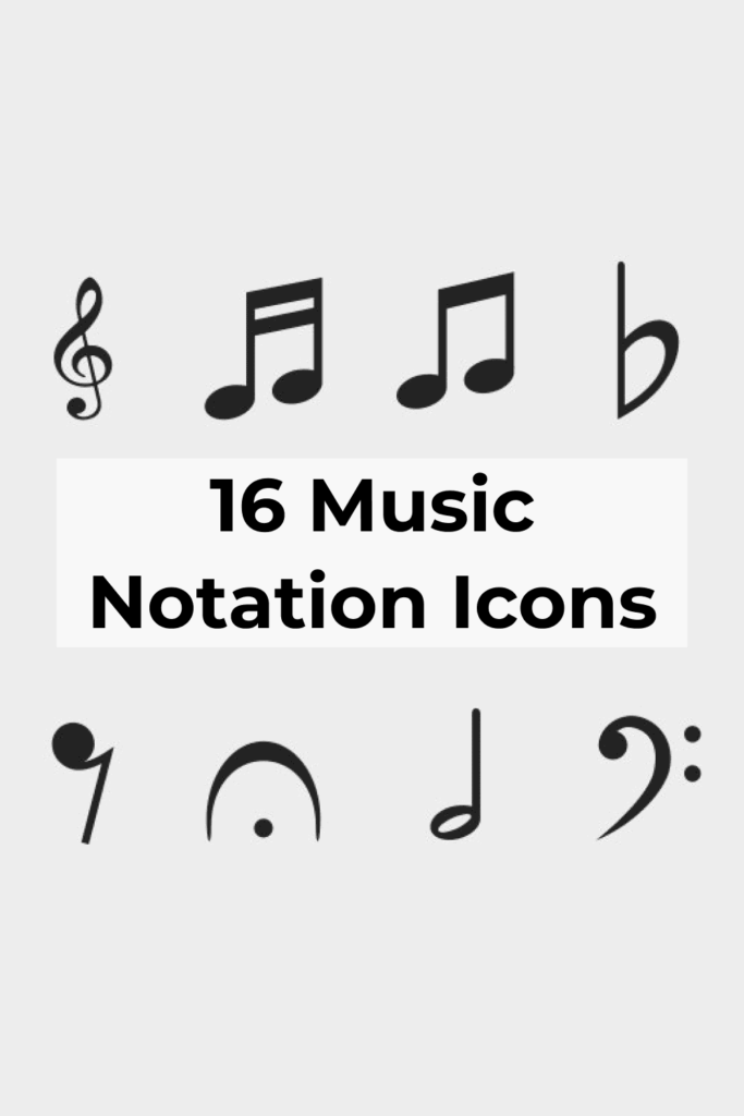 16 Music Notation Icons – MasterBundles