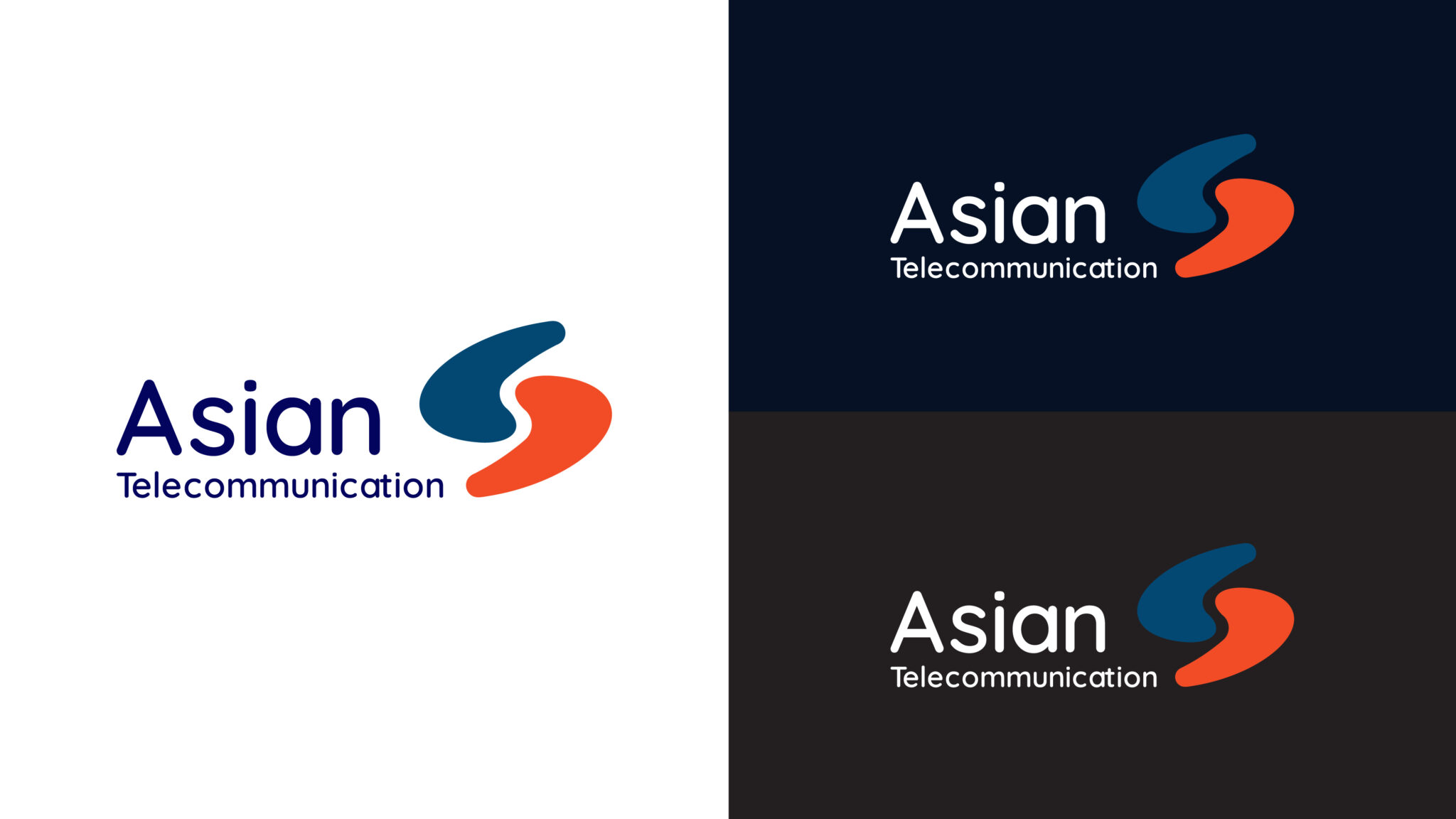 Asian Telecommunication Logo Design - MasterBundles