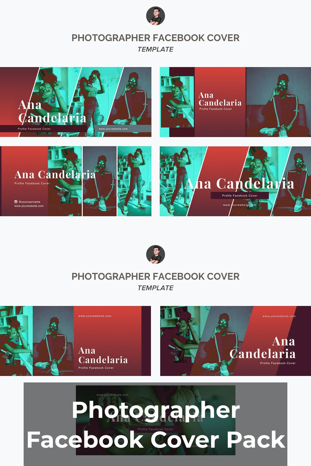 Photographer Facebook Cover Pack – MasterBundles
