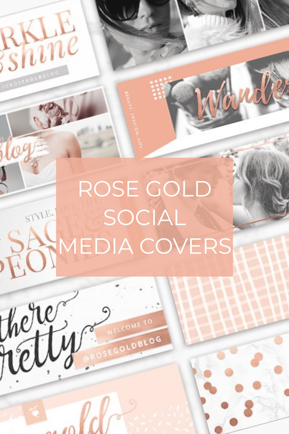 ROSE GOLD | Social Media Covers – MasterBundles