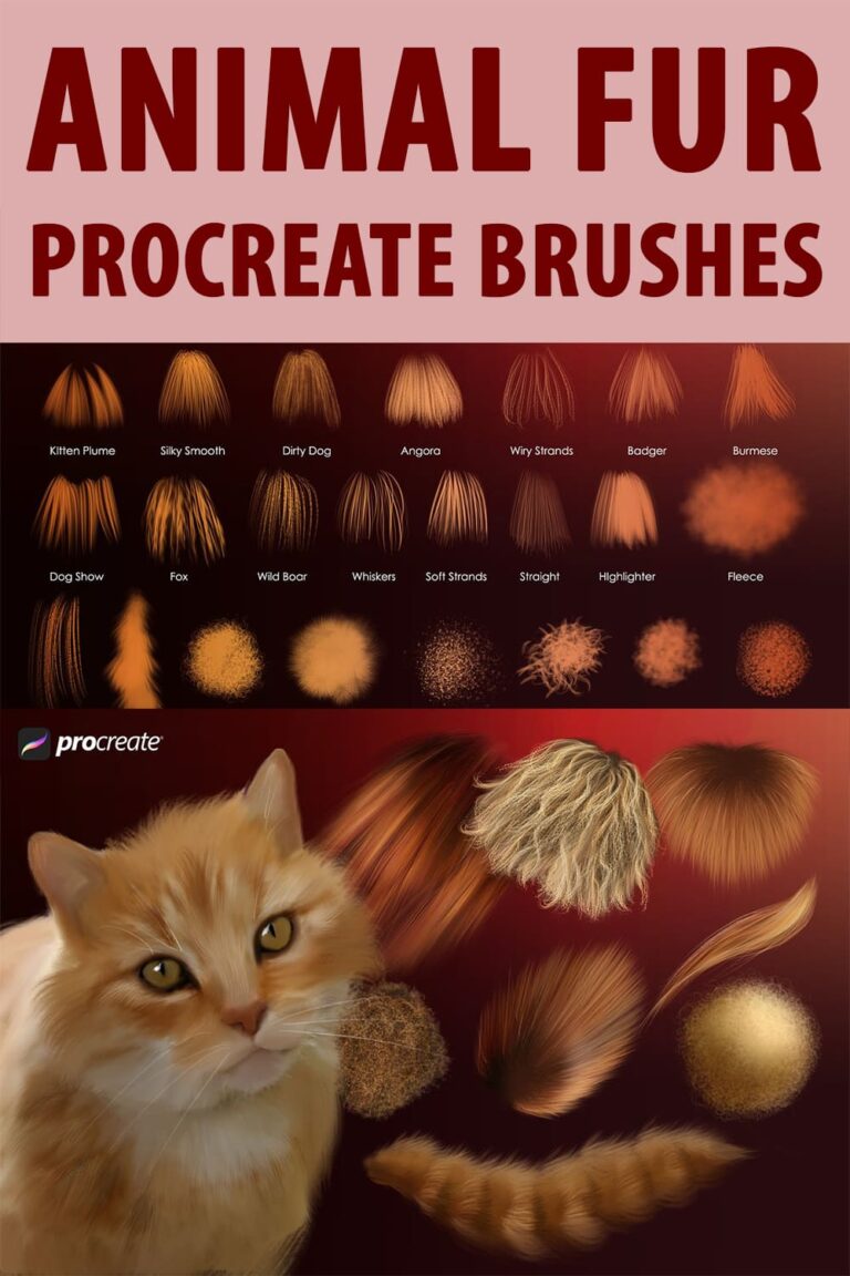 Animal Fur Procreate Brushes – MasterBundles