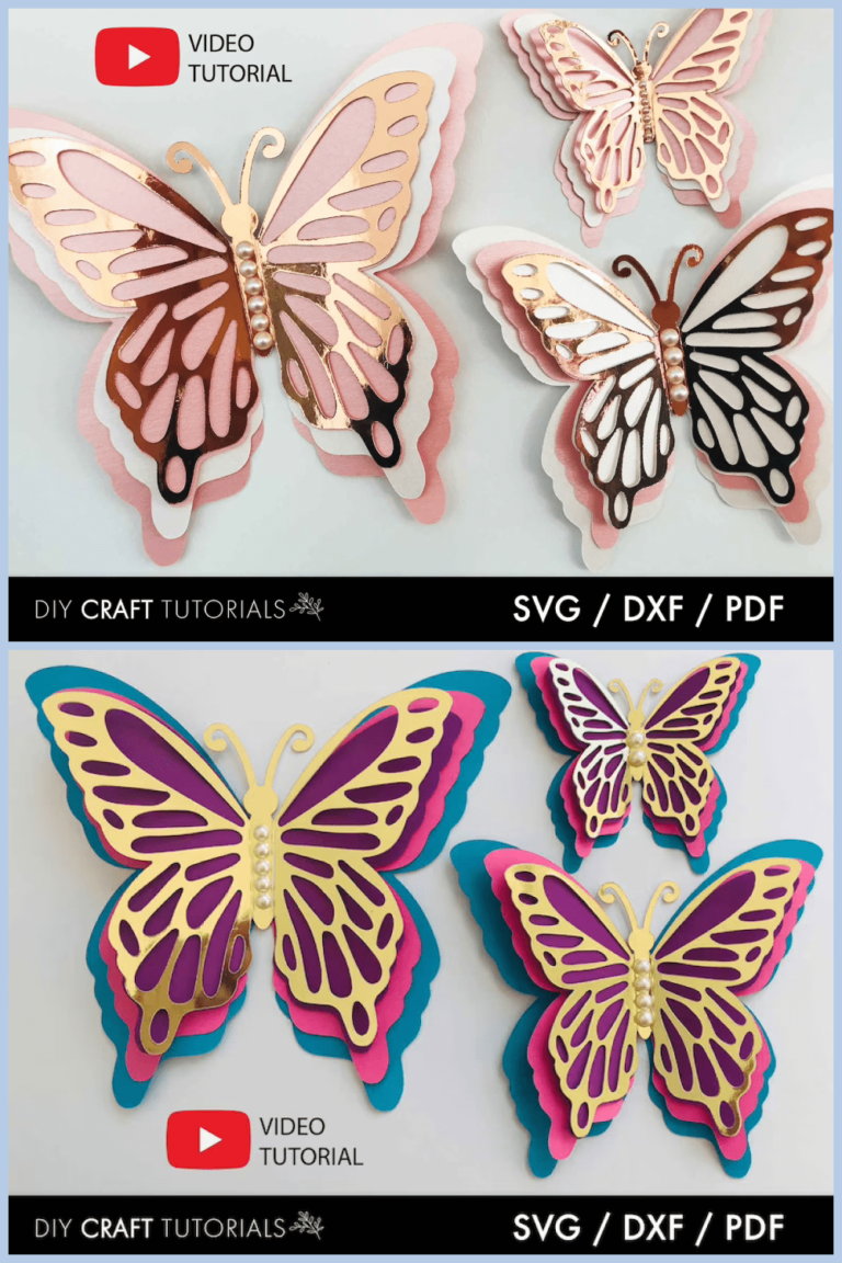 50+ Simple Butterfly SVG for 2022: Free and Premium