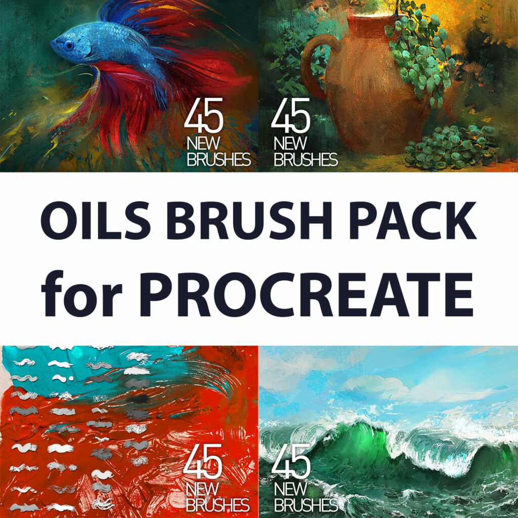 OILS BRUSH PACK for PROCREATE – MasterBundles