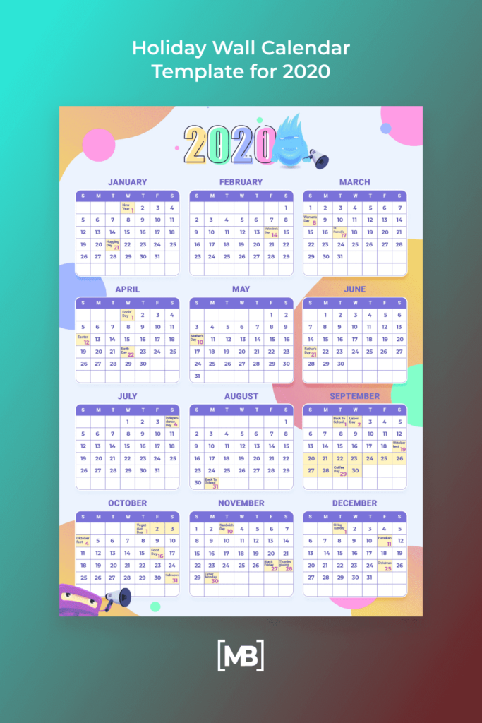 15+ Editable Calendar Templates To Keep Track Of Important Dates and Events