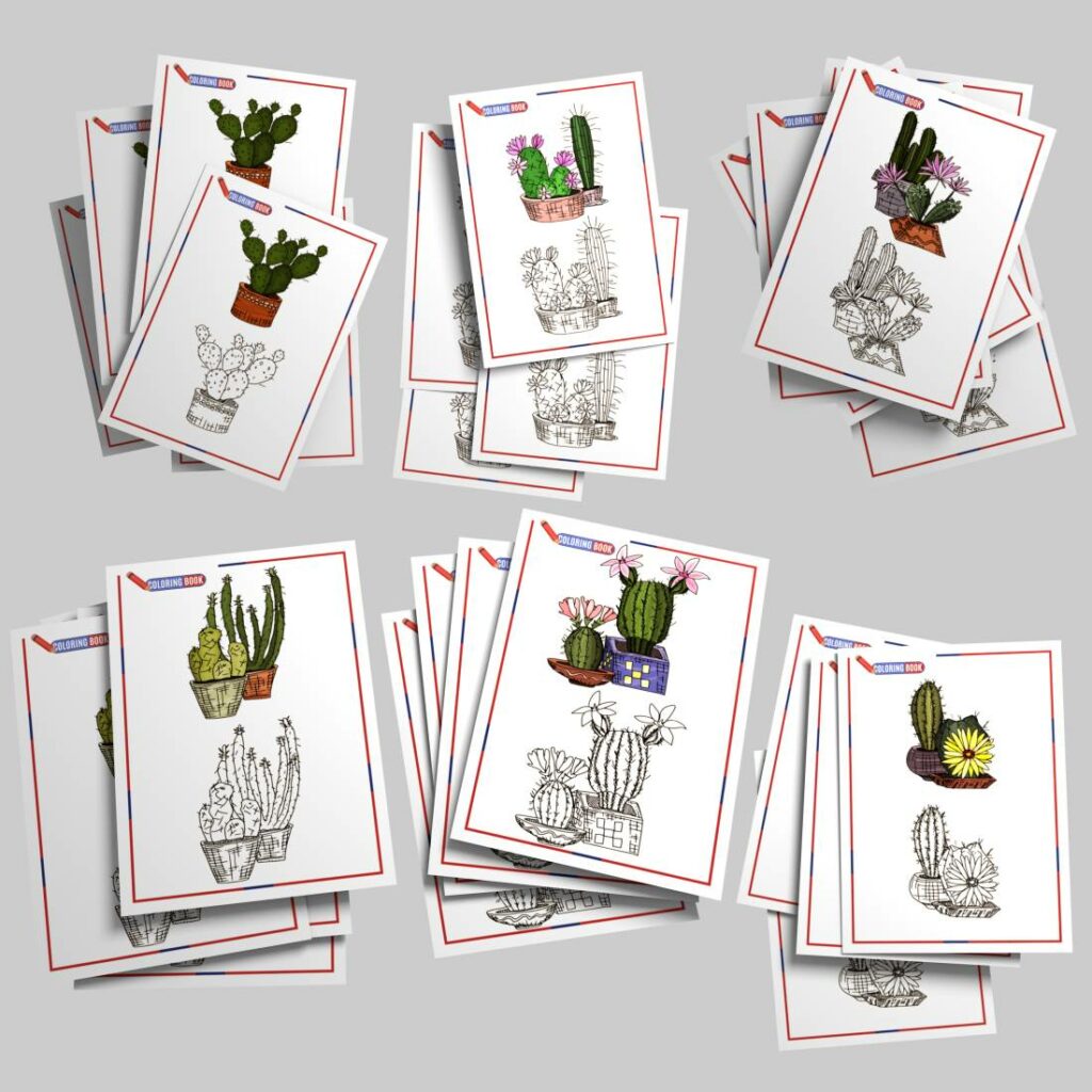 Doodle cactus - MasterBundles