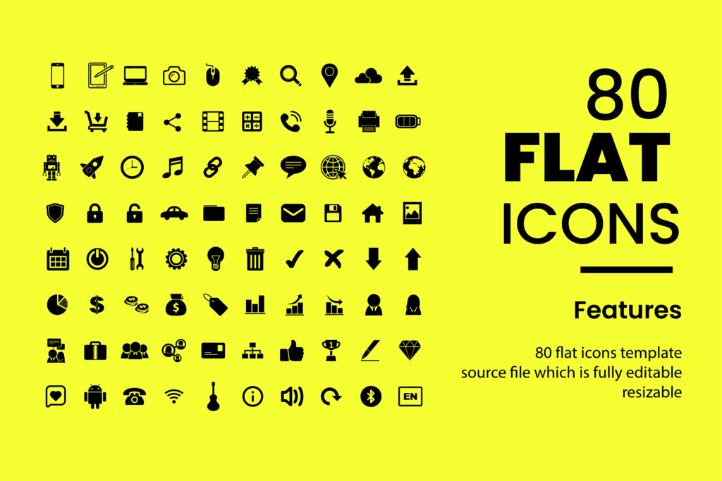Flat icons in just $5 - MasterBundles