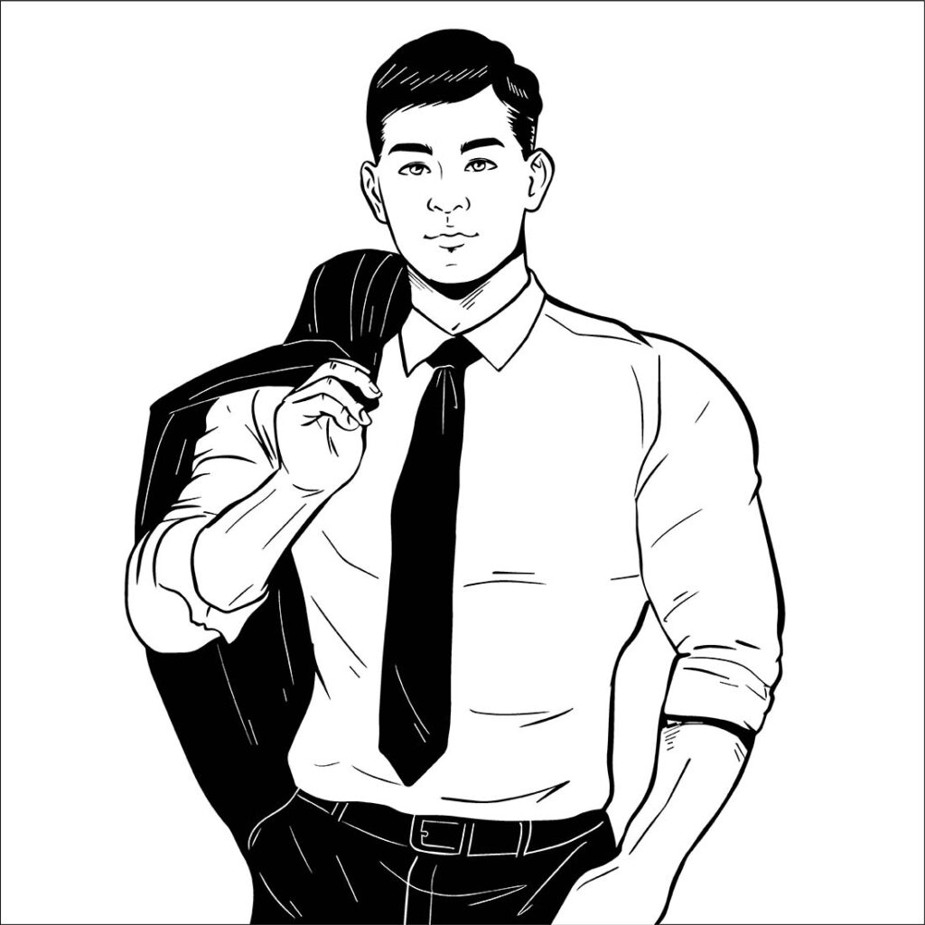 10 active man illustrations - MasterBundles