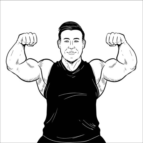 10 active man illustrations - MasterBundles