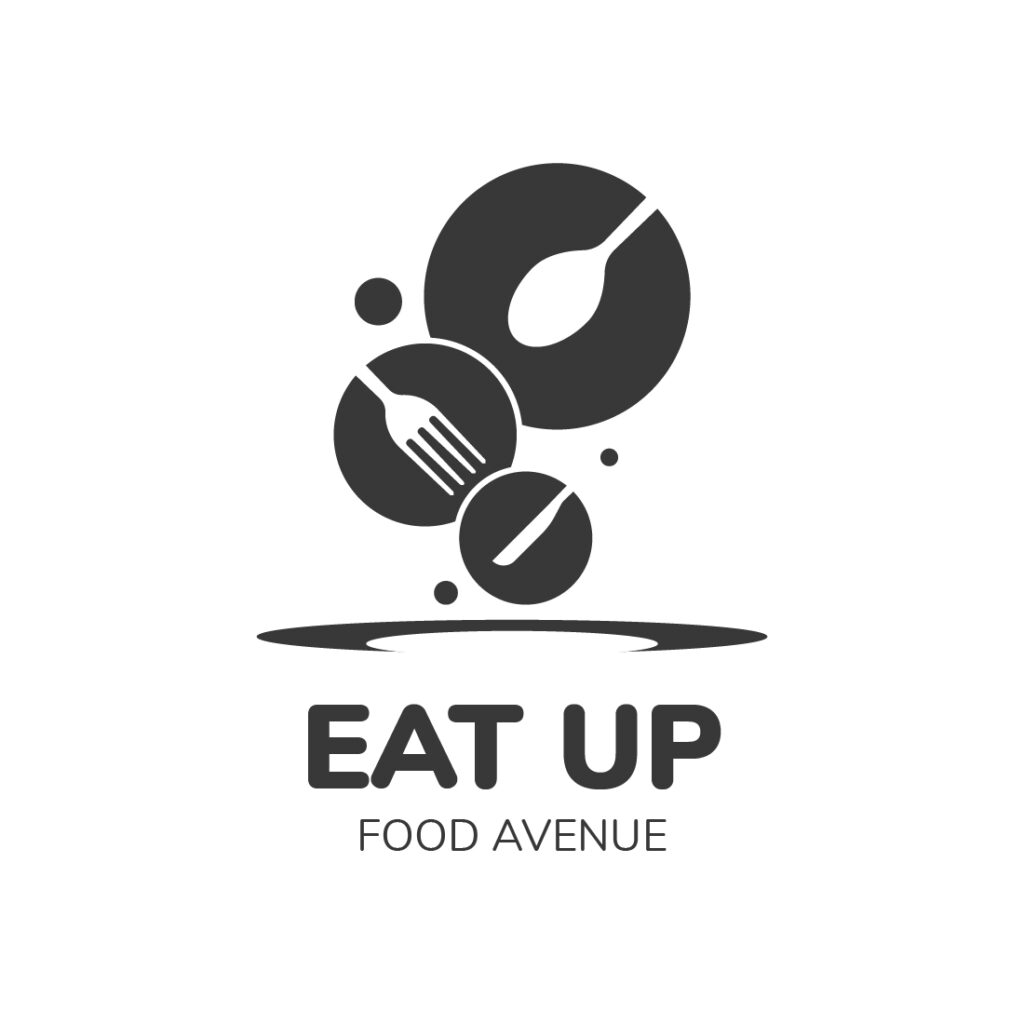 Eat Up 3 Style Food Avenue Logo Collection - MasterBundles
