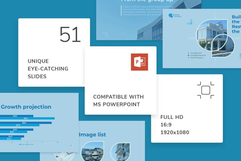 Building Company Powerpoint Presentation Template Master Bundles