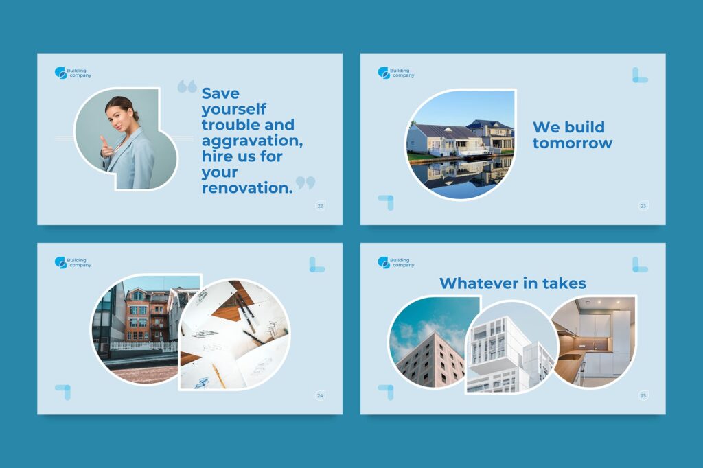 Building Company PowerPoint Presentation Template | Master Bundles