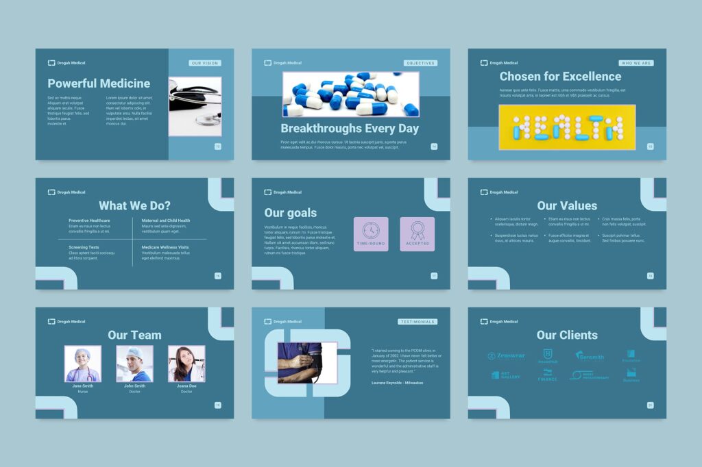 Clinic PowerPoint Presentation Template – MasterBundles