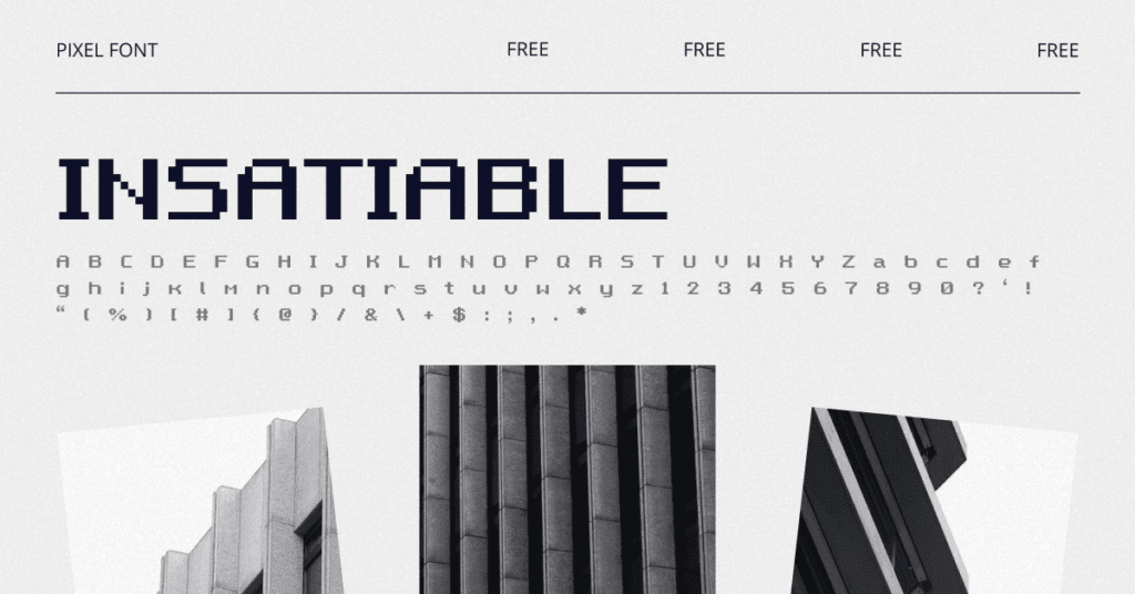 Insatiable Pixel Font – MasterBundles