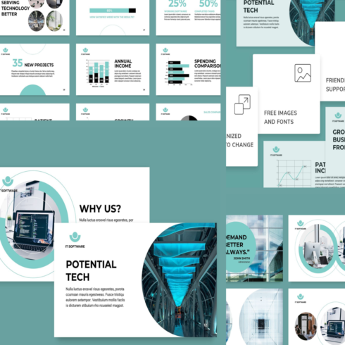 IT Software PowerPoint Presentation Template – MasterBundles