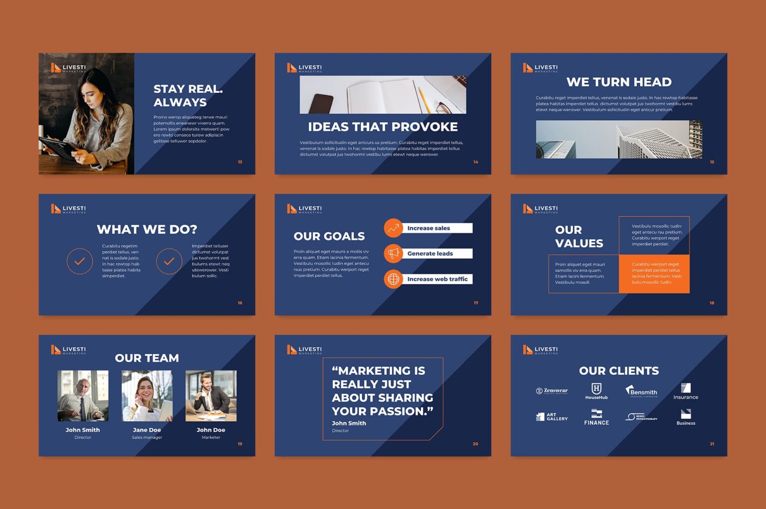 Marketing Agency PowerPoint Presentation Template – MasterBundles
