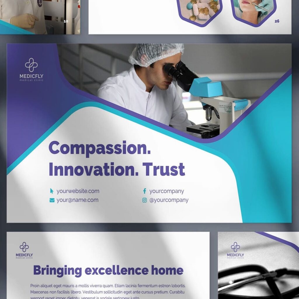Medical Clinic PowerPoint Presentation Template – MasterBundles