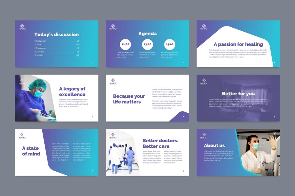 Medical Clinic PowerPoint Presentation Template – MasterBundles