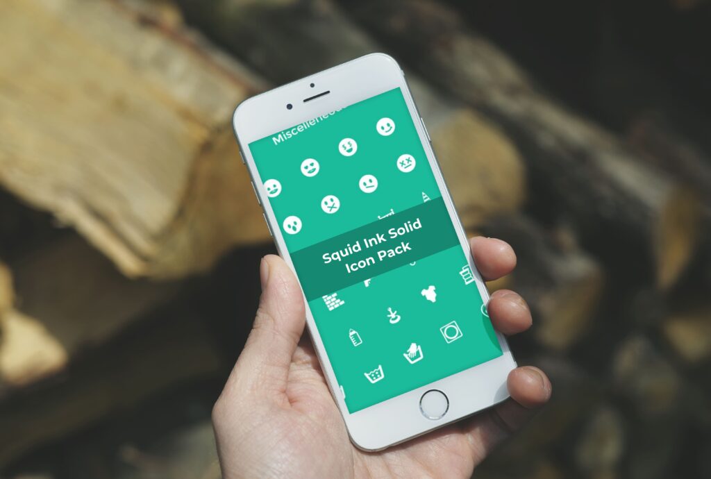 Squid Ink Solid Icon Pack | Master Bundles