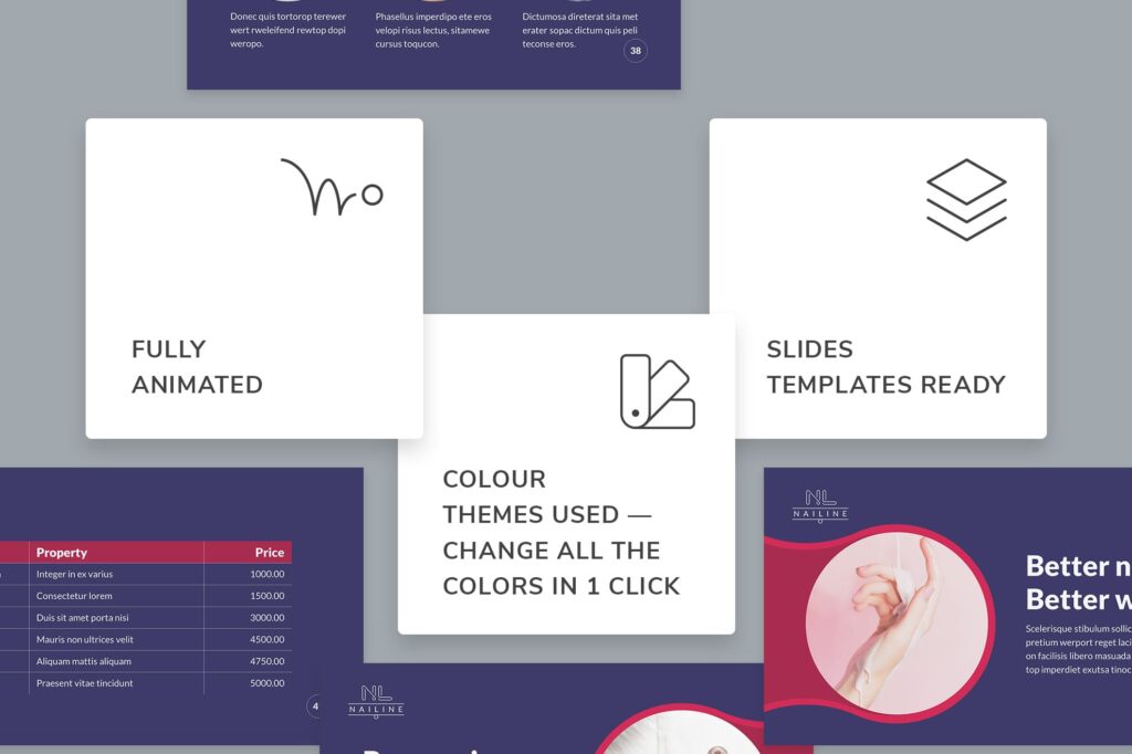 Nail Studio PowerPoint Presentation Template – MasterBundles