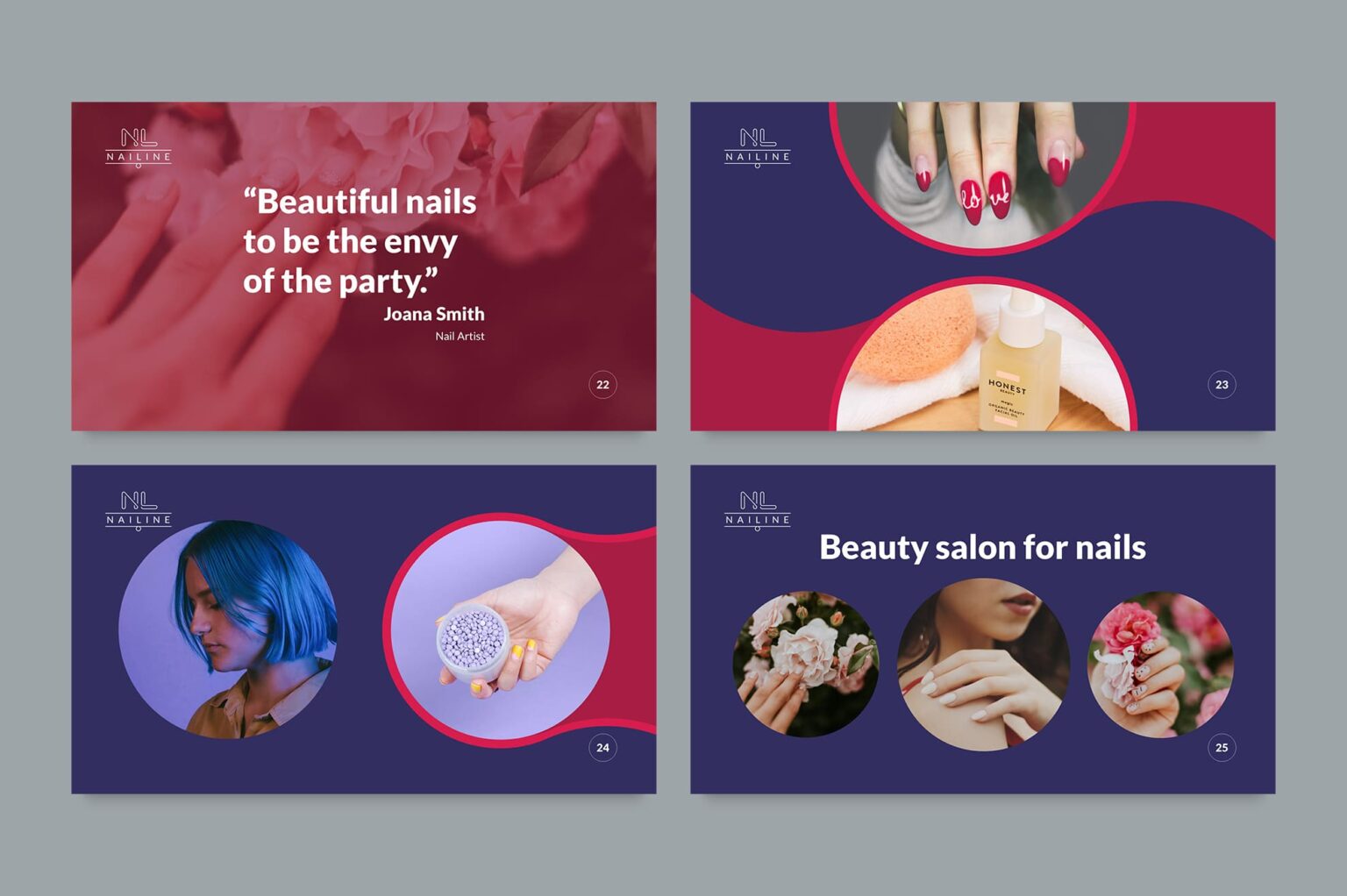 Nail Studio PowerPoint Presentation Template – MasterBundles