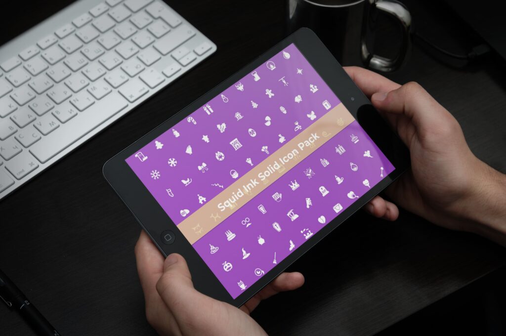 Squid Ink Solid Icon Pack – MasterBundles