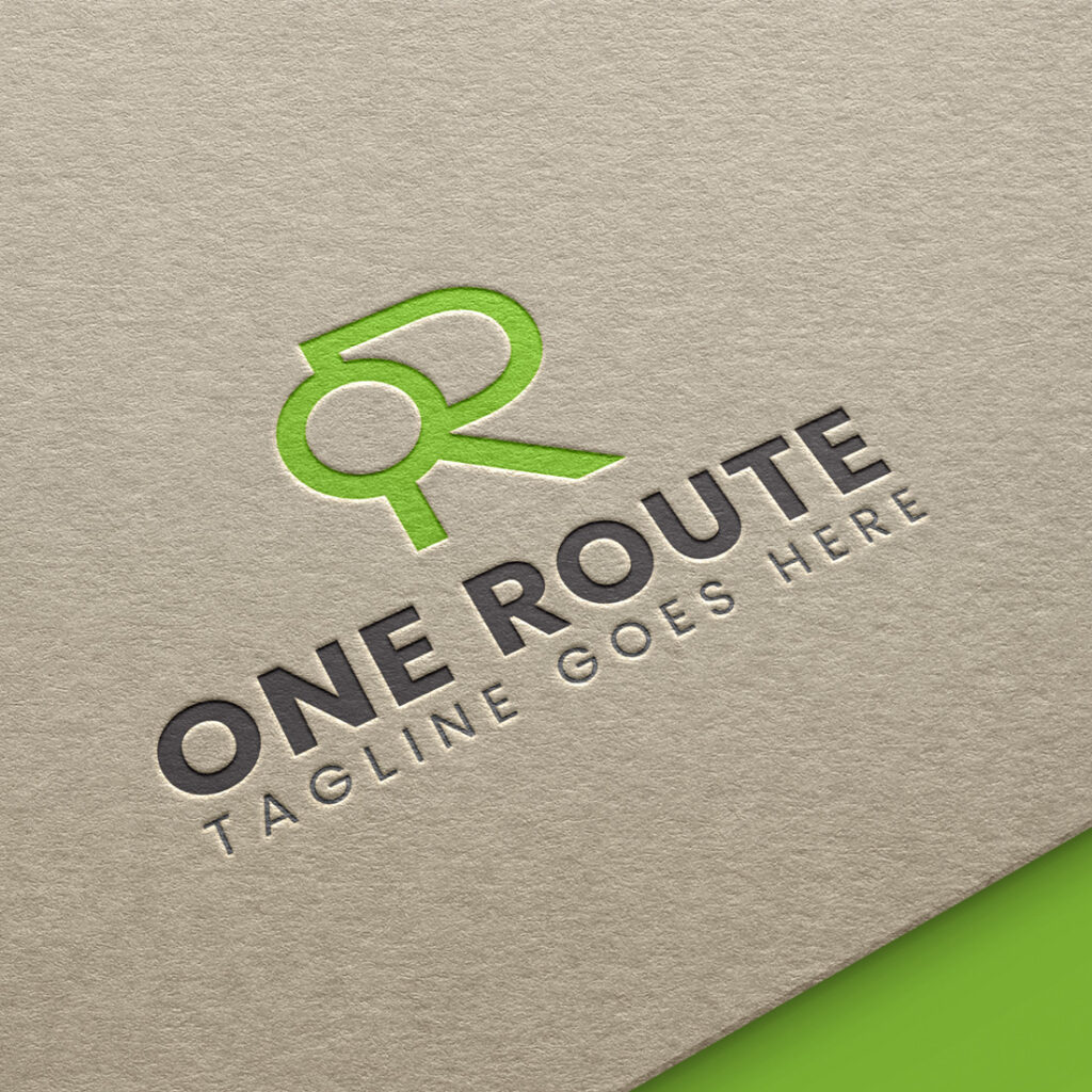 OR Letter Mark Logo - Monogram Logo - One Route Logo - MasterBundles