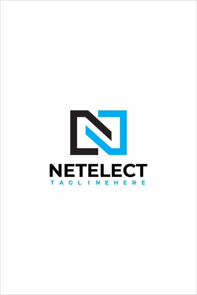 Netelect N letter Logo Design Template - MasterBundles