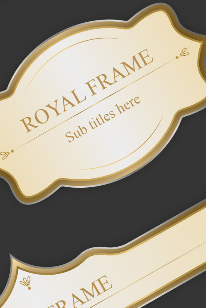 Royal Frames set - Vector - MasterBundles