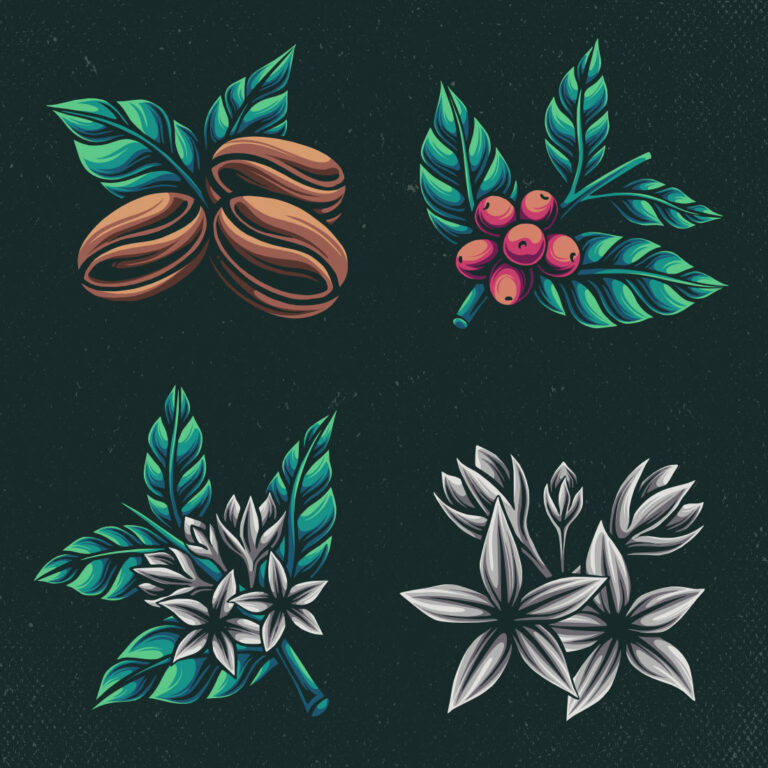 16 Coffee Vector Illustration - Only $10 - MasterBundles