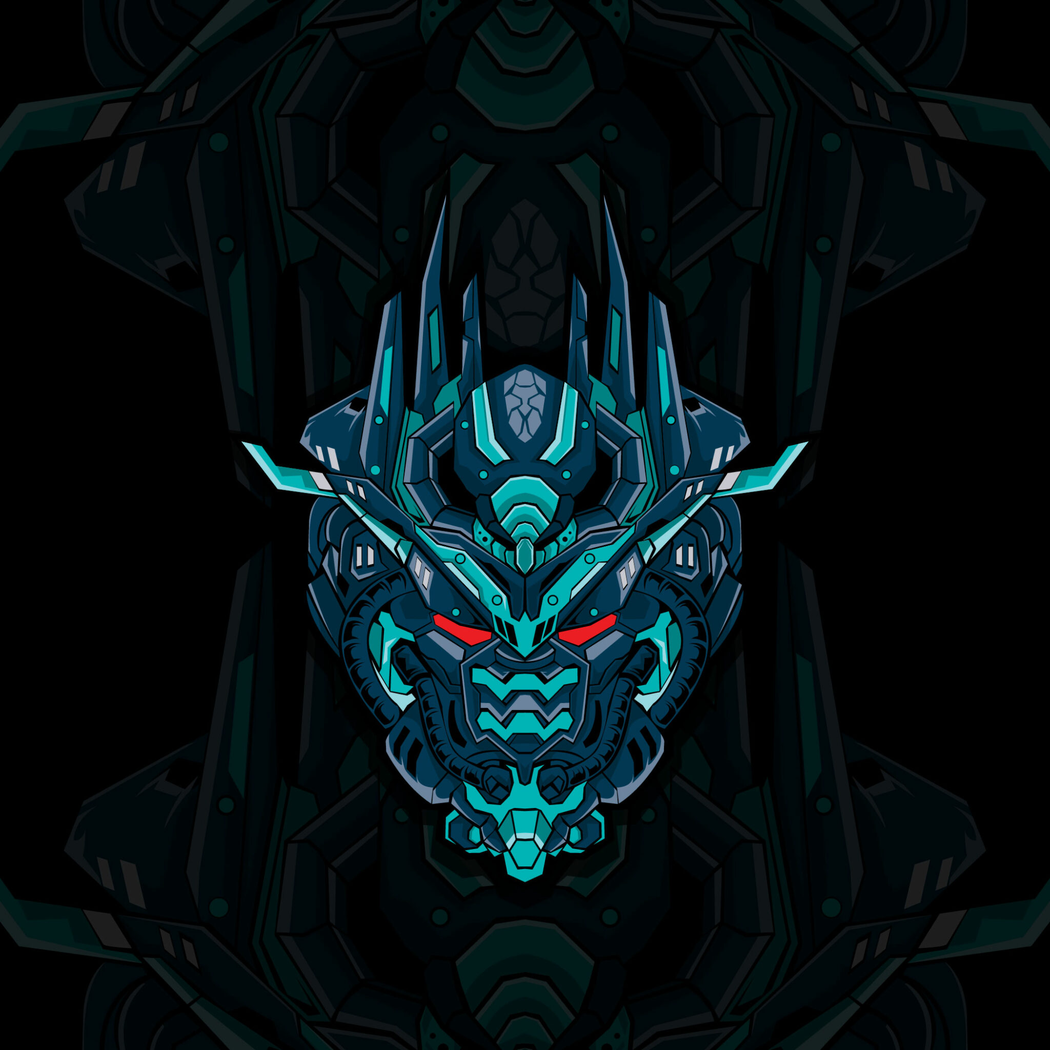 Robot head esports logo | MasterBundles