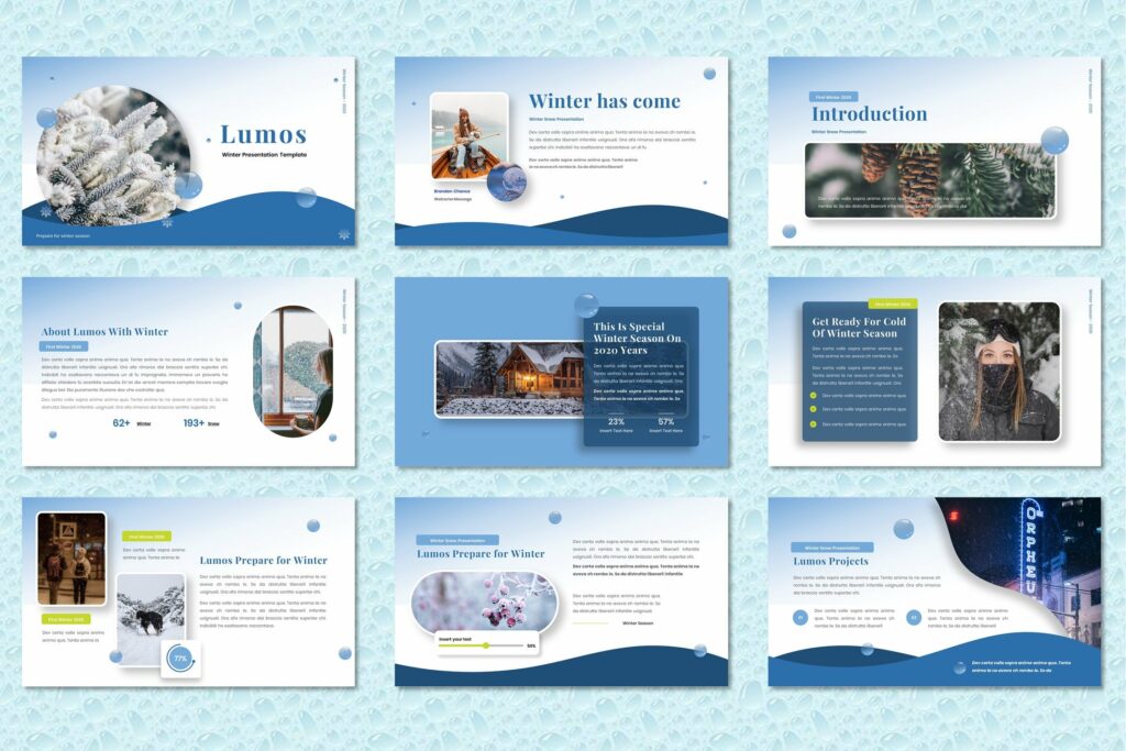 Lumos - Snow Winter Google Slides – MasterBundles