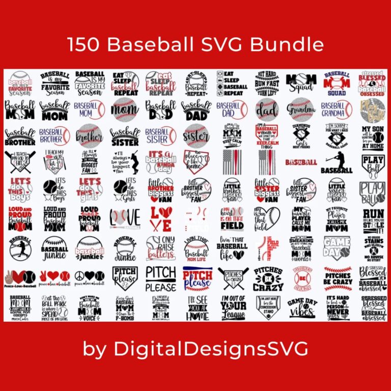 150 Baseball SVG Bundle – MasterBundles