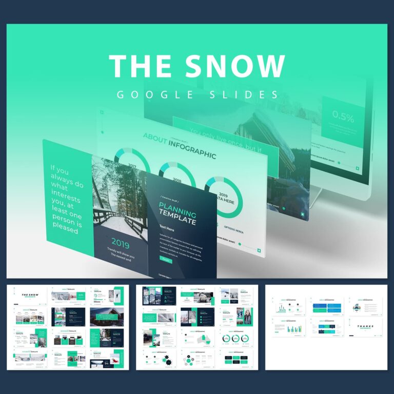 Snow - Google Slides Template – MasterBundles